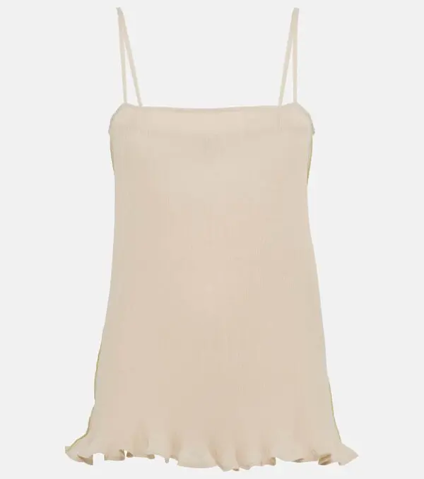 TOTEME Ruffled Plissé Camisole