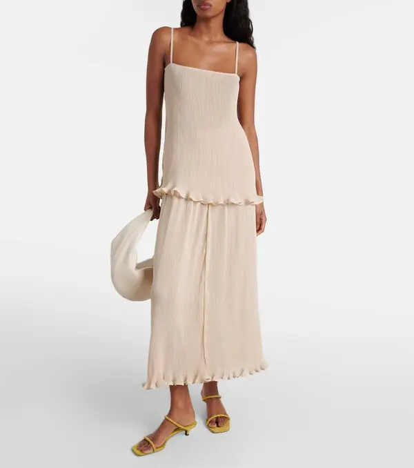 TOTEME Ruffled Plissé Camisole