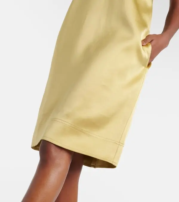TOTEME Satin Slip Dress - Green