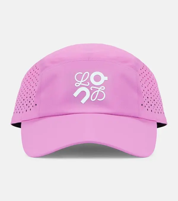 NEW Loewe Blush Pink Logo Baseball Cap Loewe Pink Sun Hat Baseball Cap main image 4