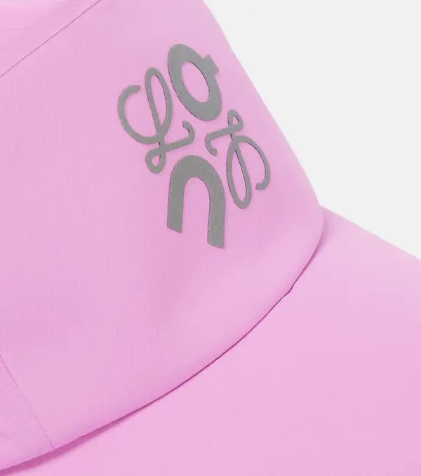NEW Loewe Blush Pink Logo Baseball Cap Loewe Pink Sun Hat Baseball Cap main image 3