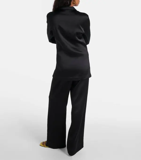 TOTEME Satin Shirt - Black