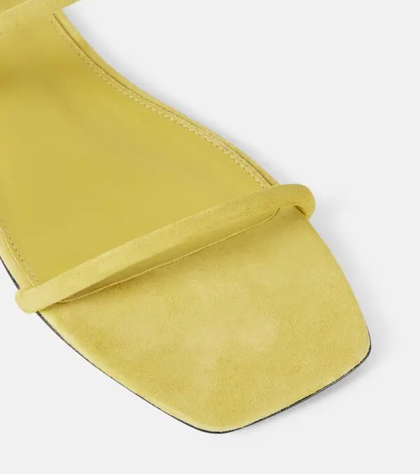 TOTEME The Minimalist Suede Sandals - Yellow