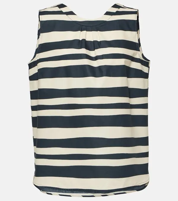 Max Mara Striped Cotton Top - Multicoloured