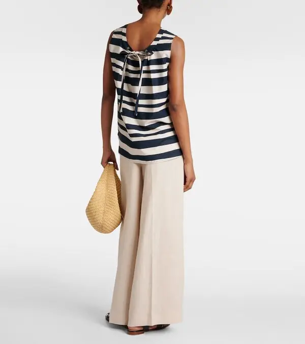 Max Mara Striped Cotton Top