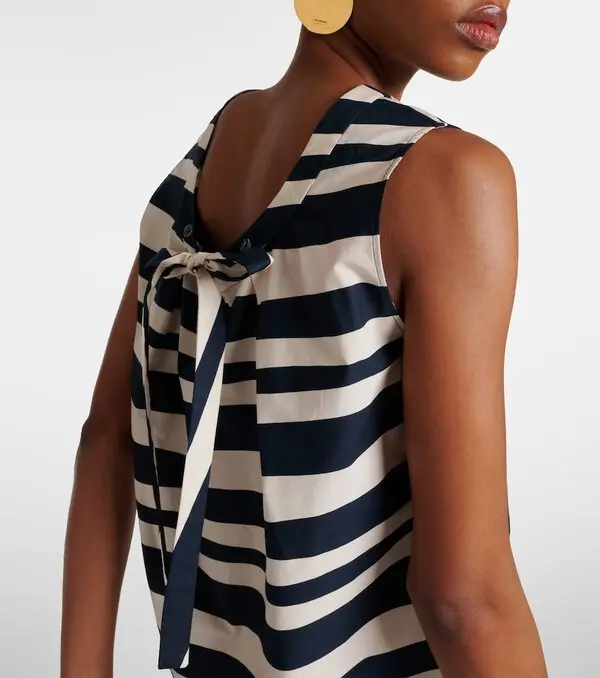 Max Mara Striped Cotton Top