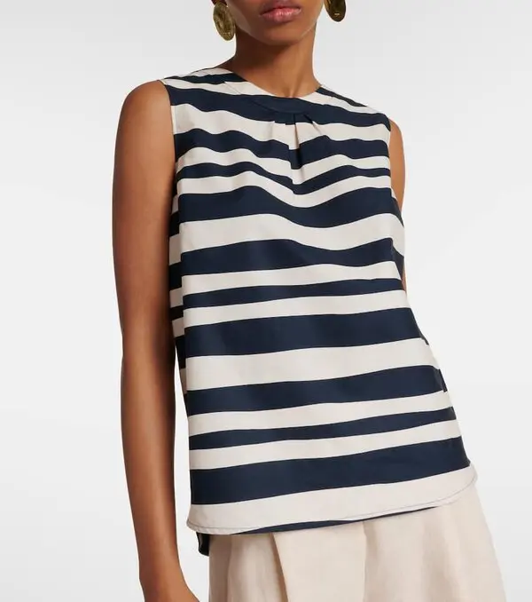 Max Mara Striped Cotton Top