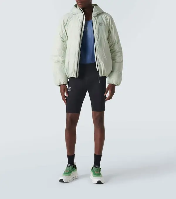 Loewe X On Tie-Dye Technical Puffer Jacket In White - 40% Off