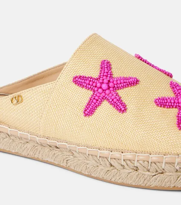 Valentino Garavani Starfish Beaded Espadrilles