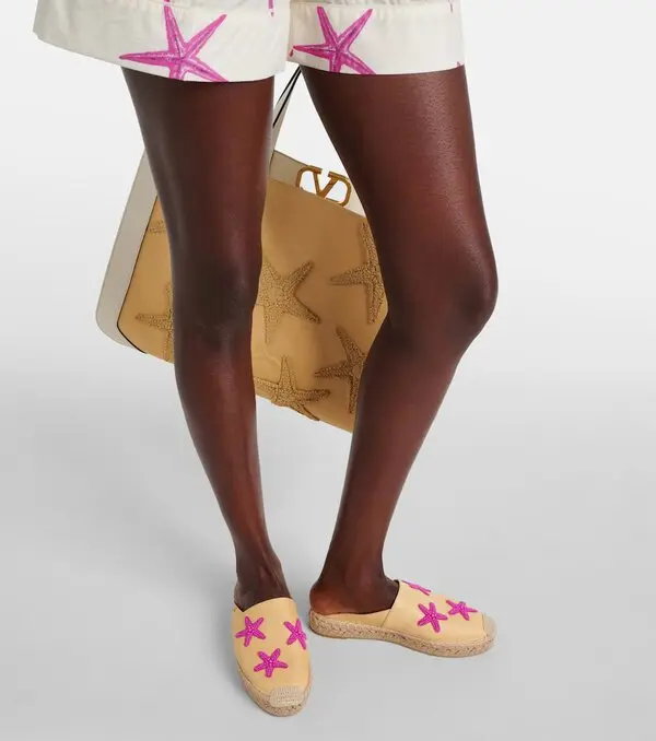 Valentino Garavani Starfish Beaded Espadrilles
