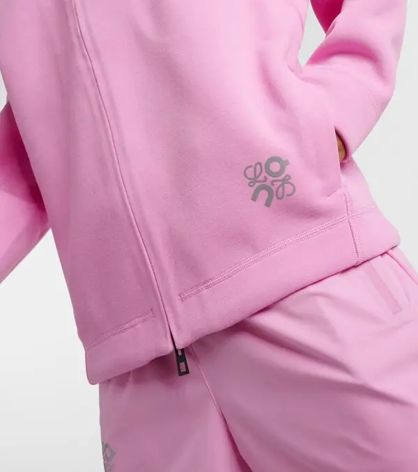 Loewe X On Logo Jersey Hoodie - Pink | Editorialist