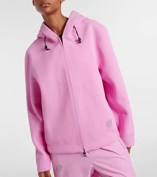 Loewe X On Logo Jersey Hoodie - Pink | Editorialist