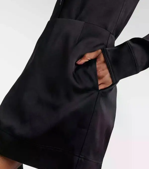 TOTEME Satin Mini Skirt - Black