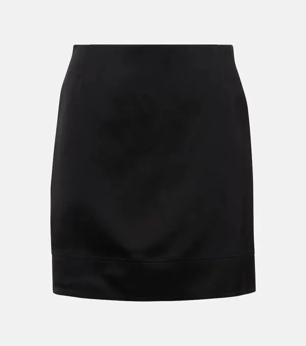 TOTEME Satin Mini Skirt - Black