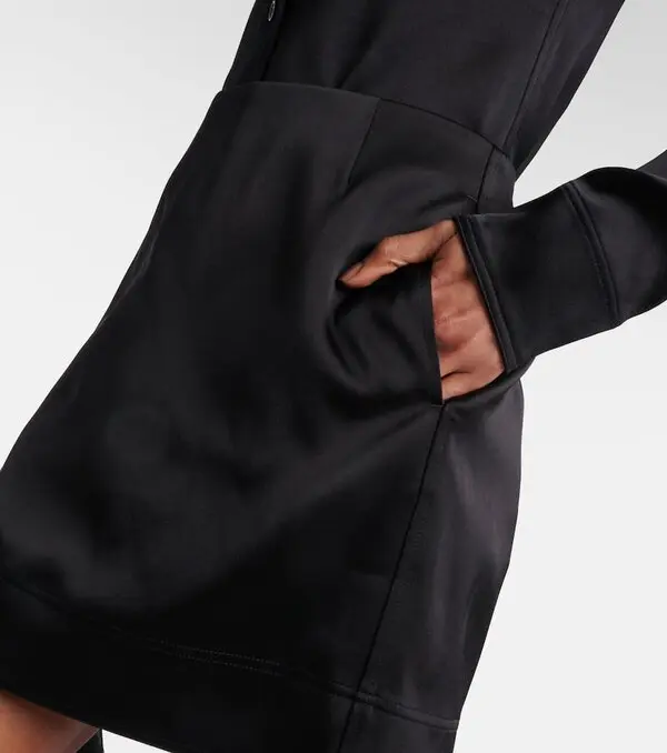 TOTEME Satin Mini Skirt - Black