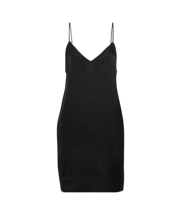 TOTEME Satin Slip Dress - Black