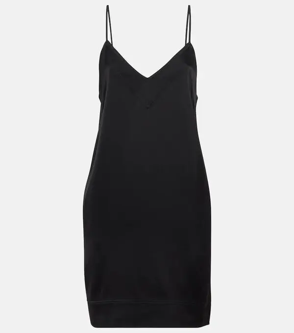 TOTEME Satin Slip Dress - Black