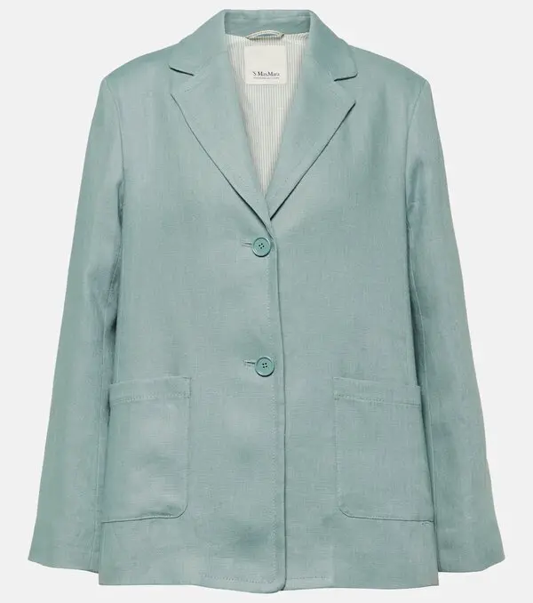 Max Mara Socrates Single-breasted Blazer - Blue
