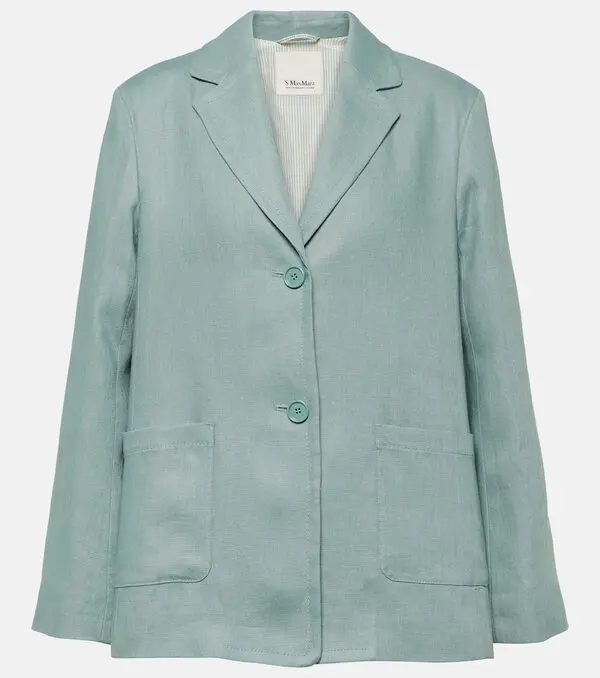 Max Mara Socrates Single-breasted Blazer - Blue