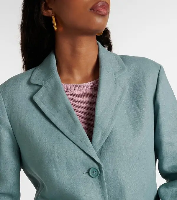Max Mara Socrates Single-breasted Blazer - Blue