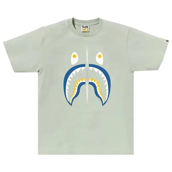 A BATHING APE Colors Shark Tee - Green