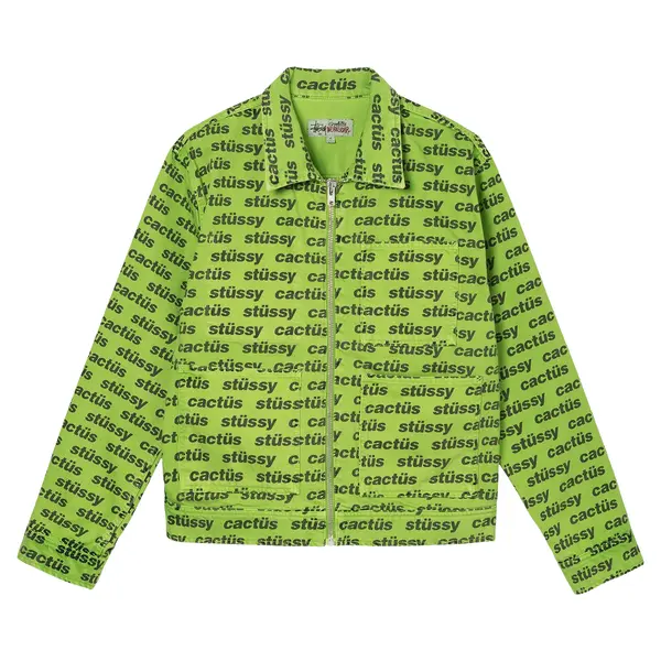 StÜssy X Cactus Plant Flea Market Zip Work Jacket