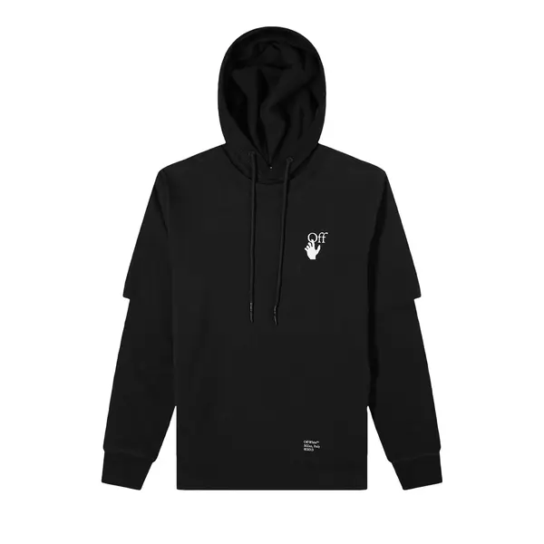 Off-White Caravaggio Arrow Dbl Sleeve Hoodie