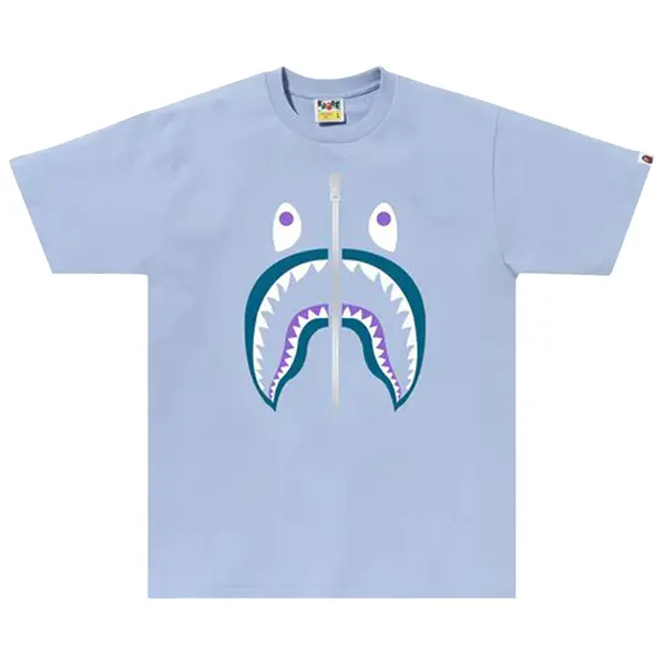A BATHING APE Colors Shark Tee 'sax - Blue