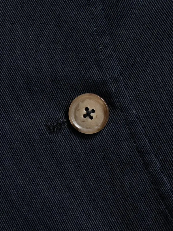 FRAME Cotton Trench Jacket - Navy