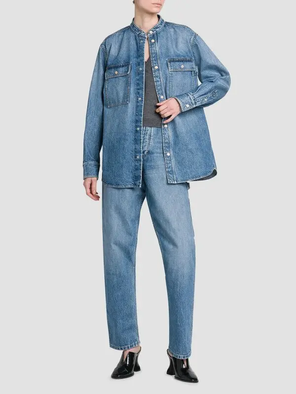 Bottega Veneta Eco Wash Denim Shacket