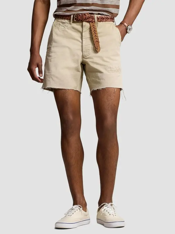 Polo Ralph Lauren Willard Twill Cut-off Flat-front Shorts