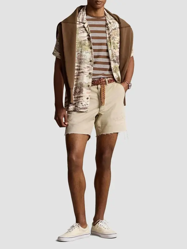 Polo Ralph Lauren Willard Twill Cut-off Flat-front Shorts