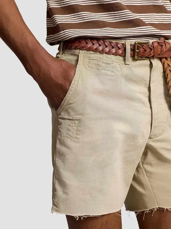 Polo Ralph Lauren Willard Twill Cut-off Flat-front Shorts