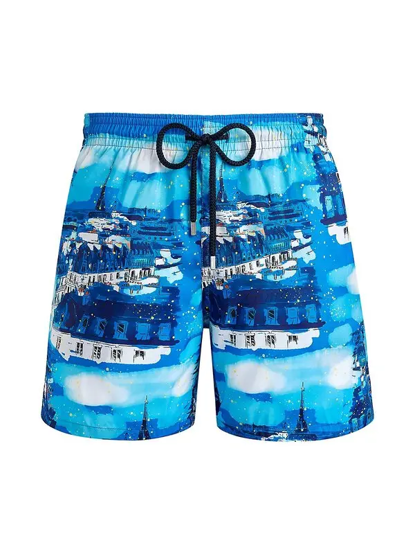 Vilebrequin Paris Printed Swim Trunks