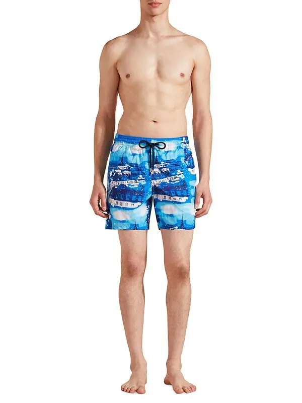 Vilebrequin Paris Printed Swim Trunks