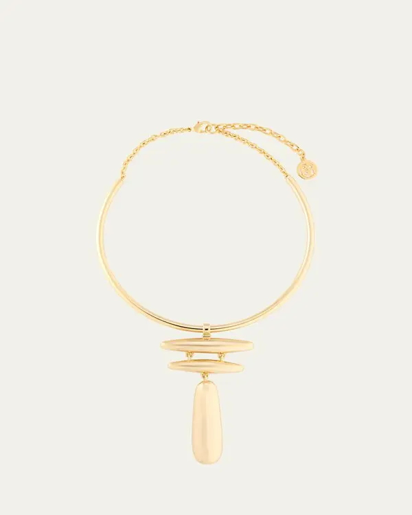 BEN-AMUN Adobe -plated Collar Necklace - Gold