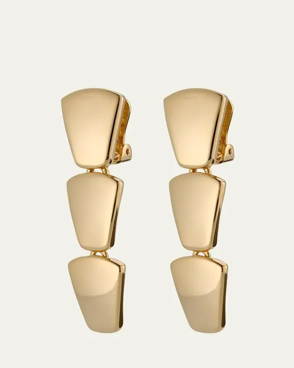 BEN-AMUN Pueblo Geometric Drop Clip-on Earrings