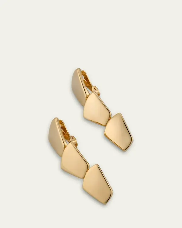 BEN-AMUN Pueblo Geometric Drop Clip-on Earrings