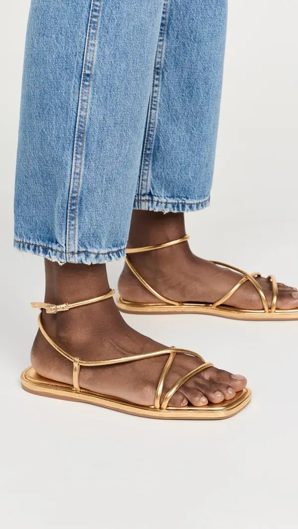LOEFFLER RANDALL Noor Strappy Sandals - Gold
