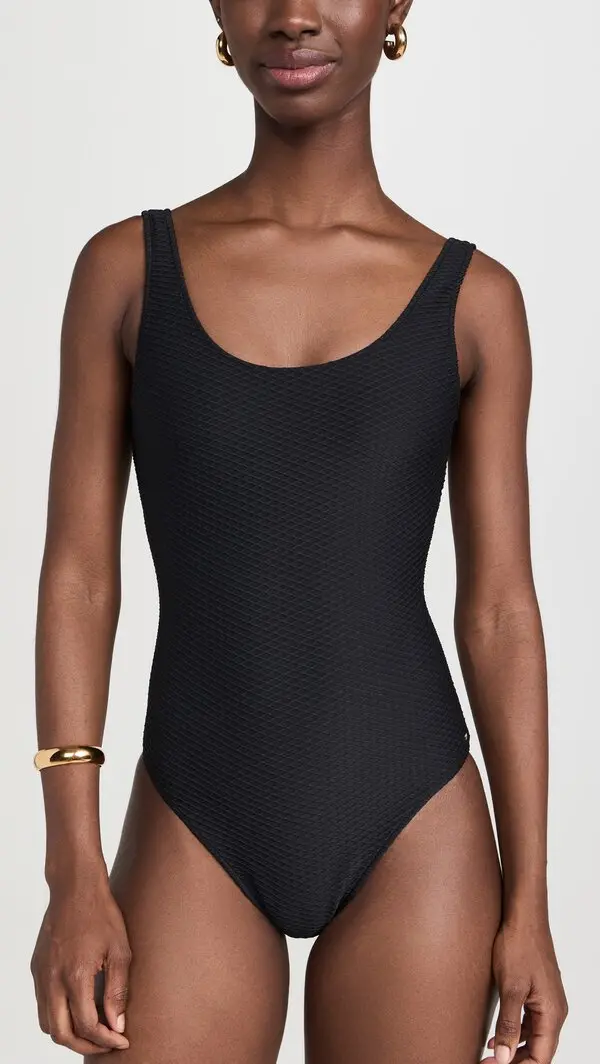 ANINE BING Jace Piece One Piece - Black