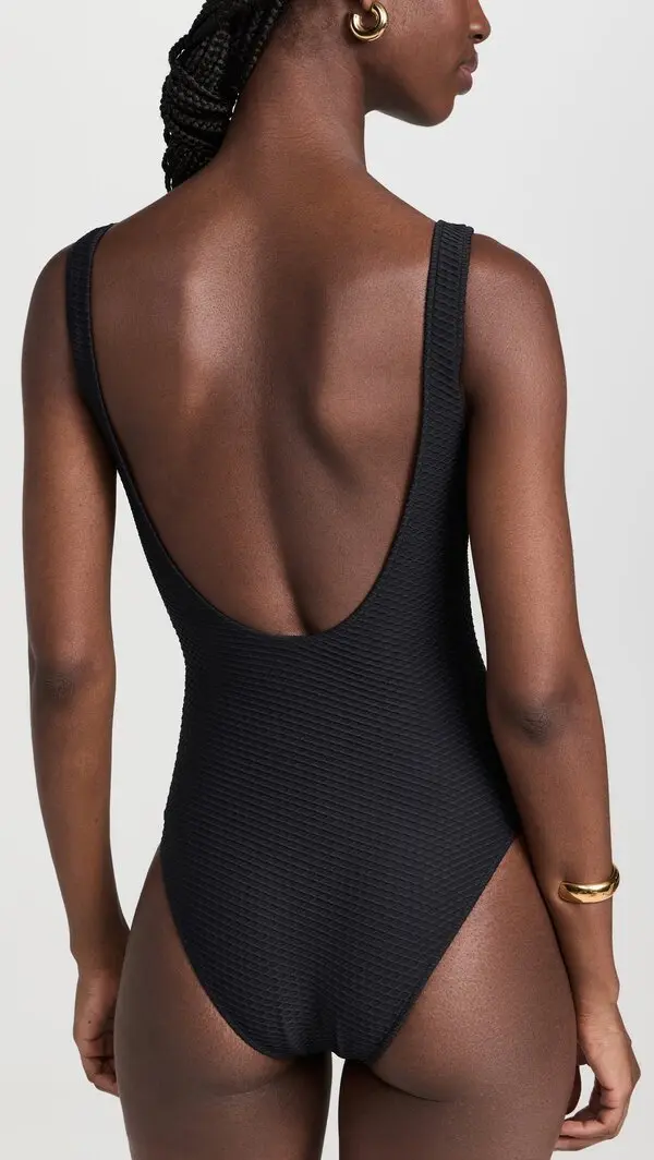ANINE BING Jace Piece One Piece - Black