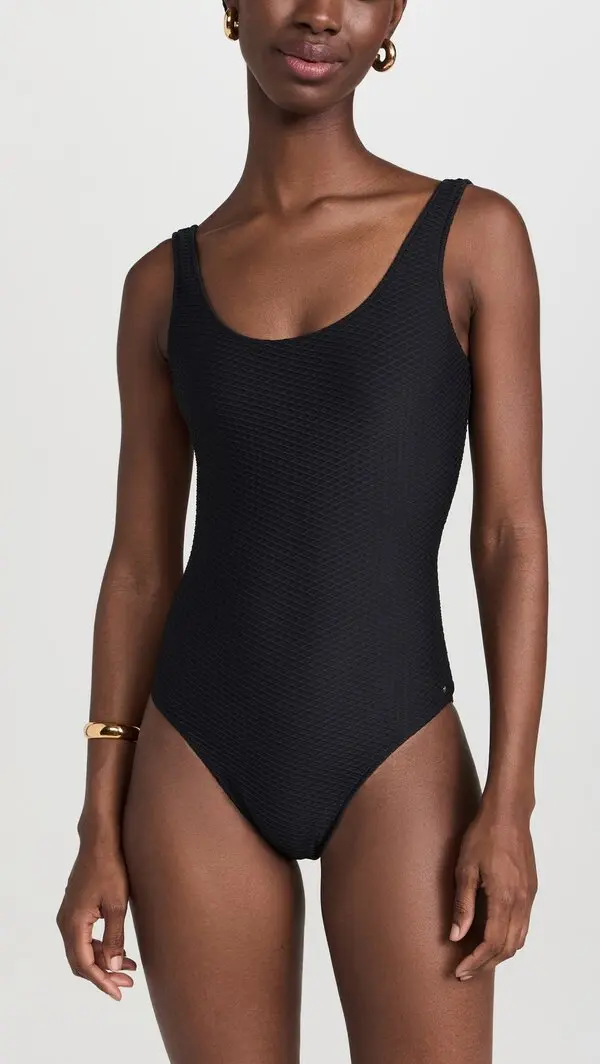 ANINE BING Jace Piece One Piece - Black