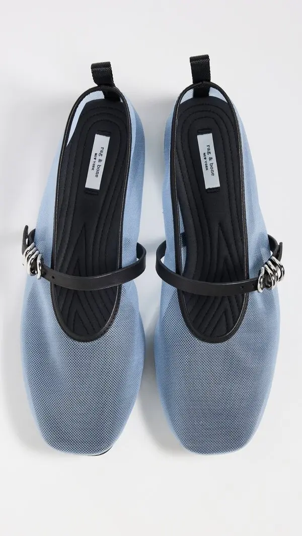 Rag & Bone Spire Mesh Mary Jane Flats