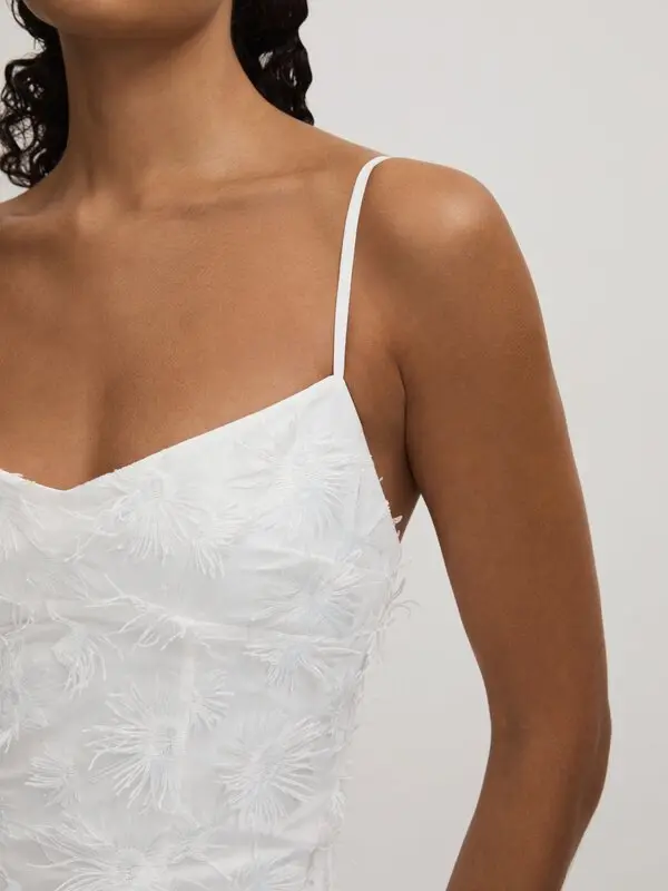 Anna Quan Applique Drop Waist Maxi Dress