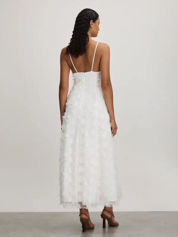 Anna Quan Applique Drop Waist Maxi Dress