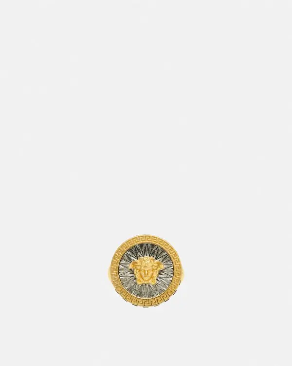 Versace Medusa Icon Crystal Ring - Gold
