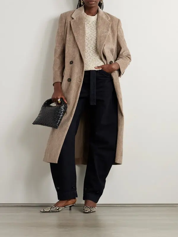 Brunello Cucinelli Double-breasted Corduroy Coat