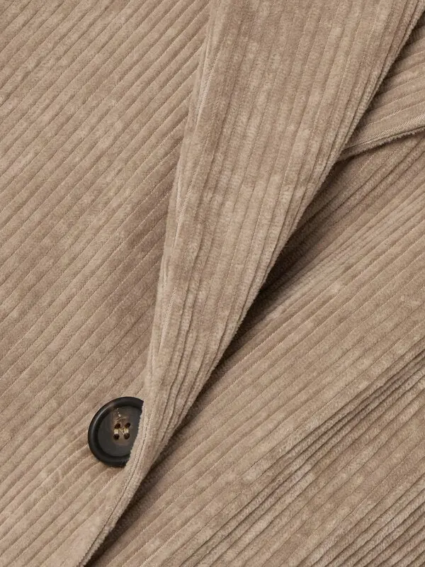 Brunello Cucinelli Double-breasted Corduroy Coat