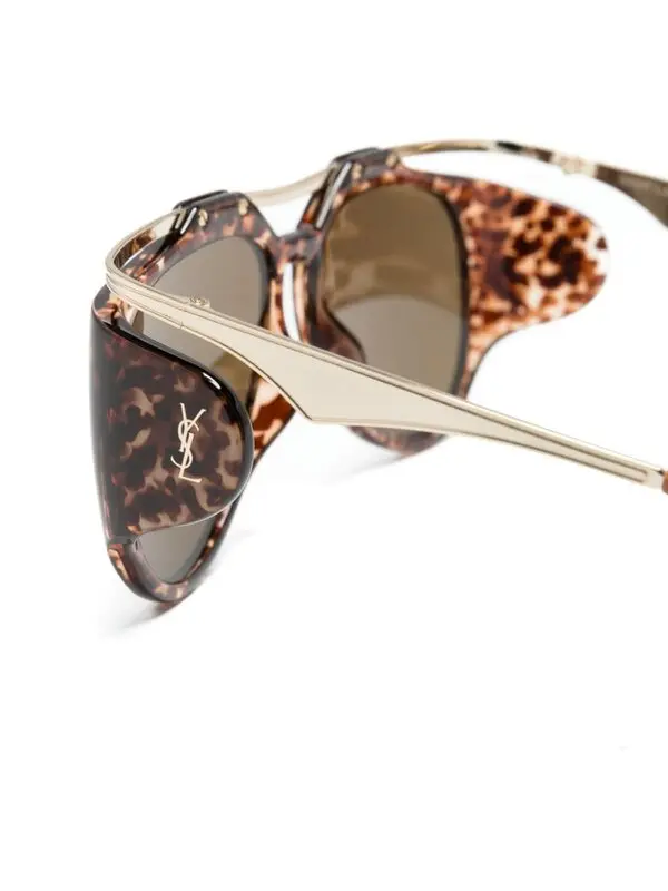 Saint Laurent Sl M137 Amelia Pilot Sunglasses - Brown
