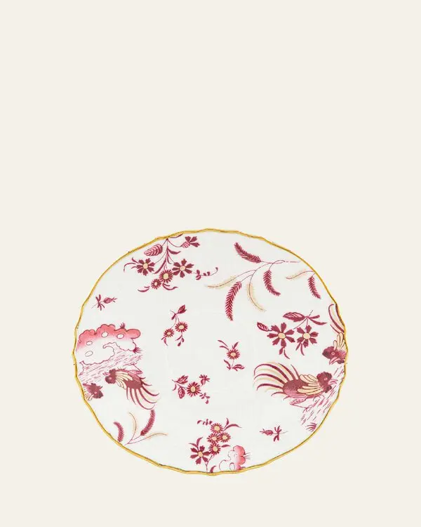 GINORI 1735 Oro Di Doccia Magenta Coffee Saucer - Magnta